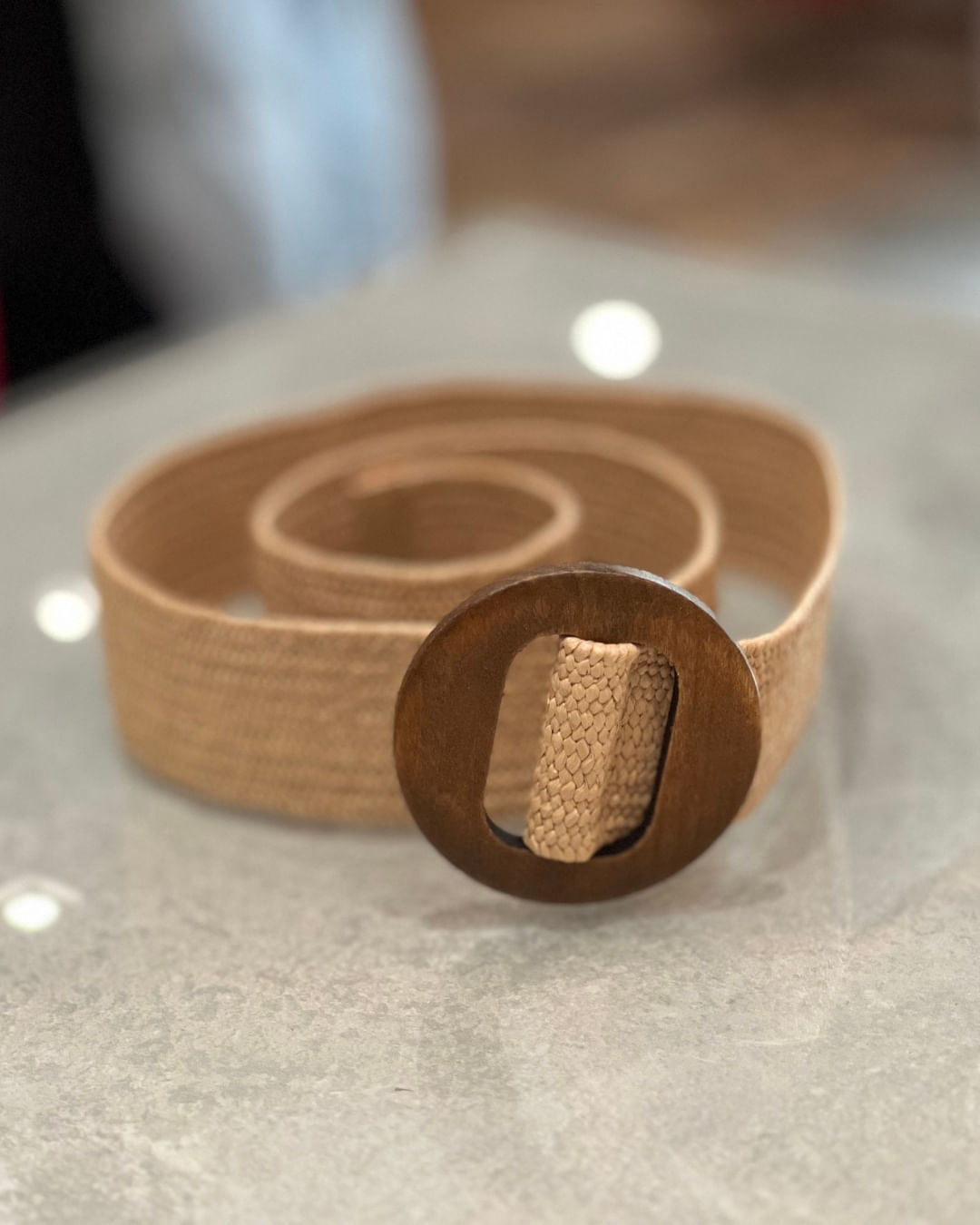 Cinto Palha Bege - Murau